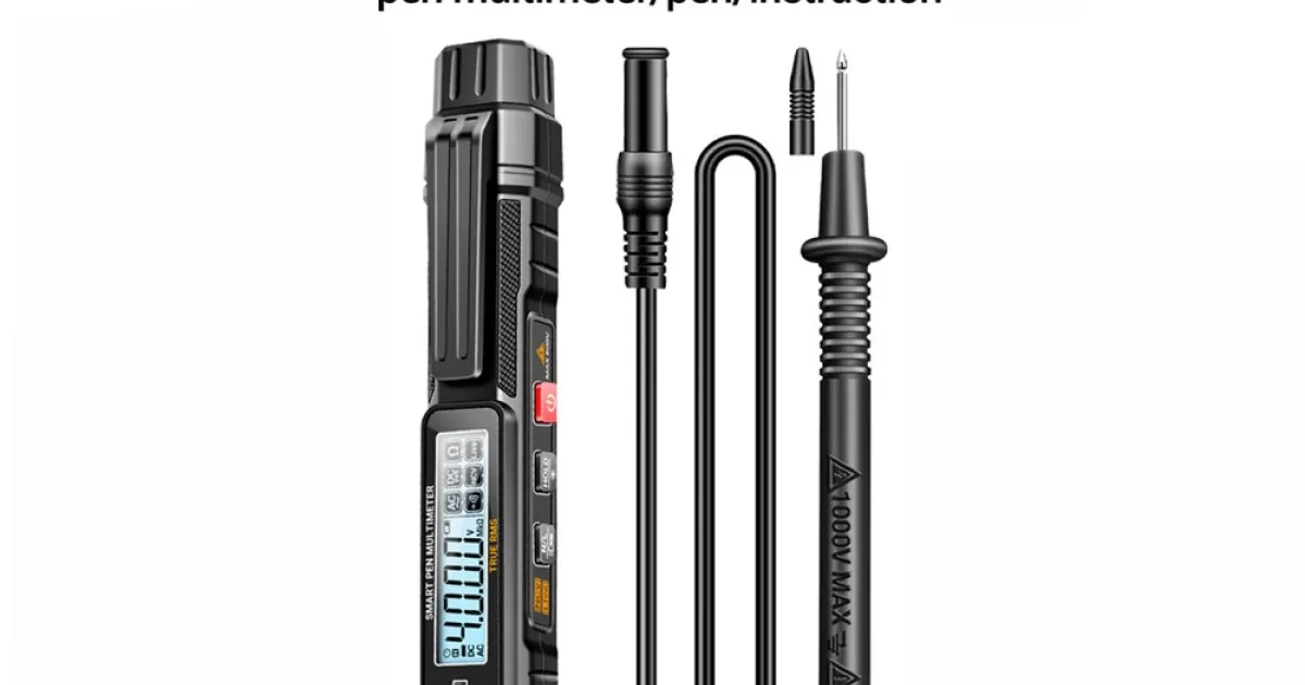 ANENG A3005 Pen Multimeter AC/DC Voltage Ohm Tester 4000 Counts ...