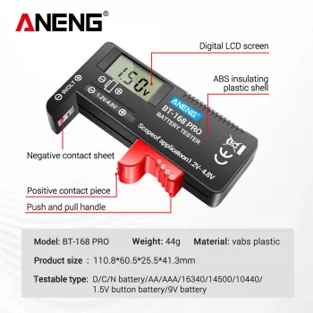 ANENG Battery Tester | Anengmultimeterstore.com