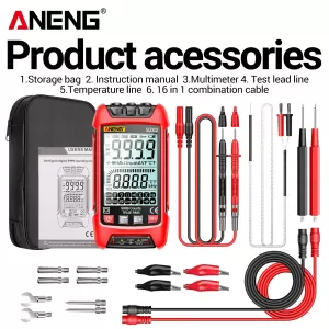 ANENG AN8008 Digital Multimeter 9999 Counts Auto/Manual Ranges - ANENG ...