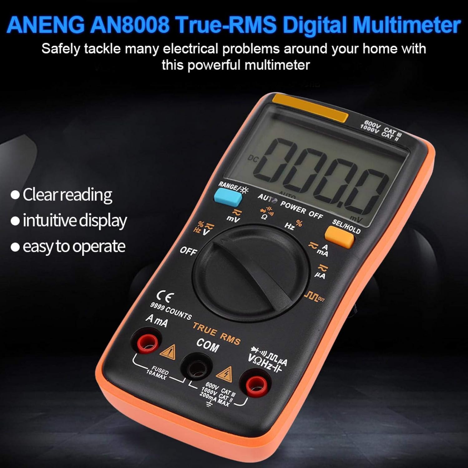 what kind of batteries do aneng an8008 | Anengmultimeterstore.com