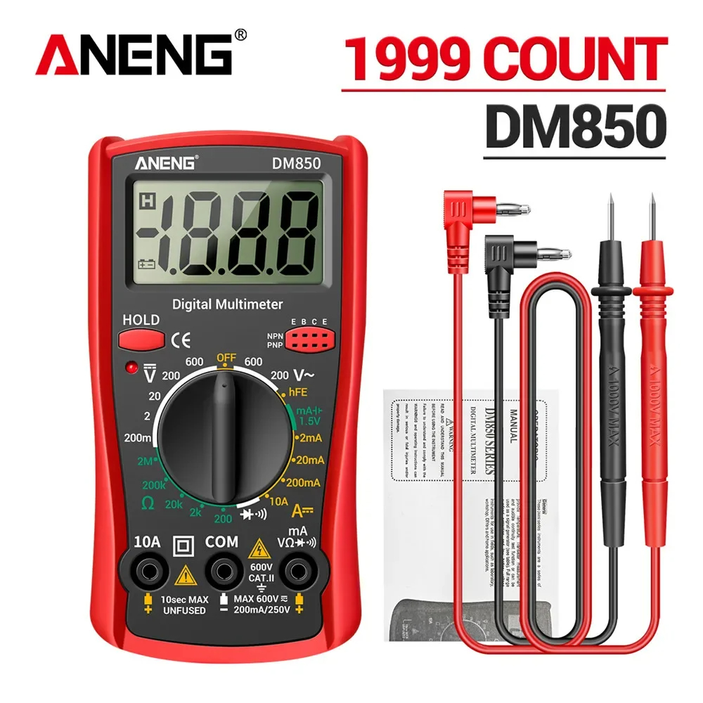 ANENG DM850 Digital Multimeter 1999 Counts AC/DC Votage tester | ANENG ...